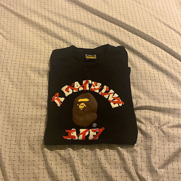 Bape | Shirts | Bape Katakana Collage Tee | Poshmark